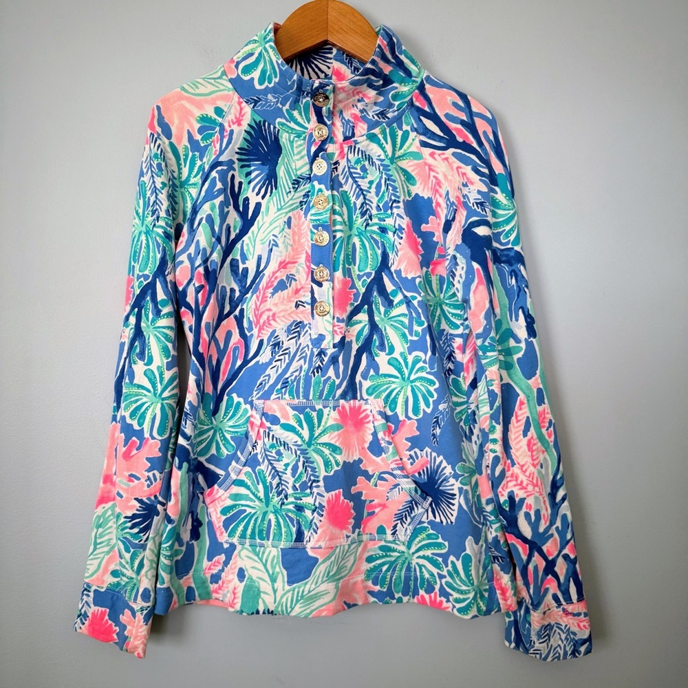 Lilly Pulitzer Skipper Popover In Coral Reef Tint Und… - Gem